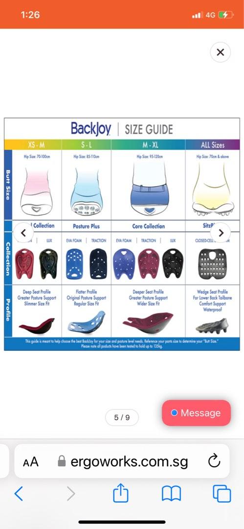 Back pain / Posture support / BackJoy SitSmart Angel Traction, Health & Nutrition, Assistive ...