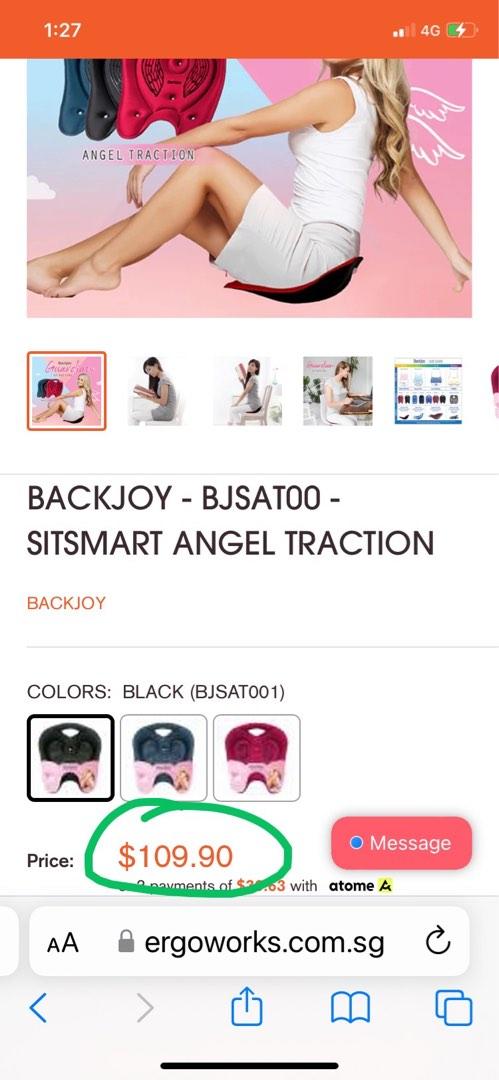 Back pain / Posture support / BackJoy SitSmart Angel Traction, Health & Nutrition, Assistive ...