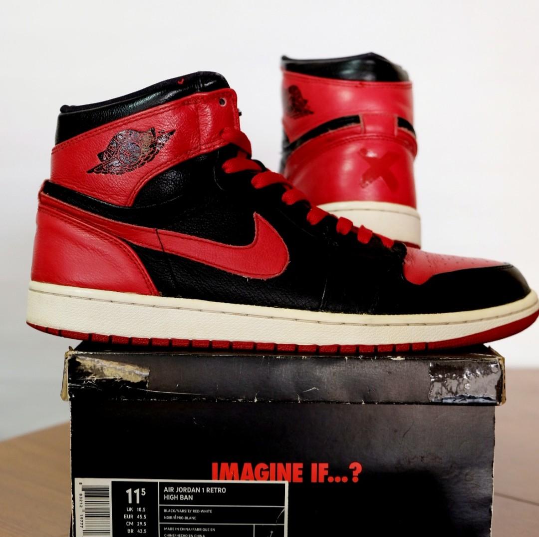 OG BANNED - Jordan 1, Men's Fashion, Footwear, Sneakers on Carousell