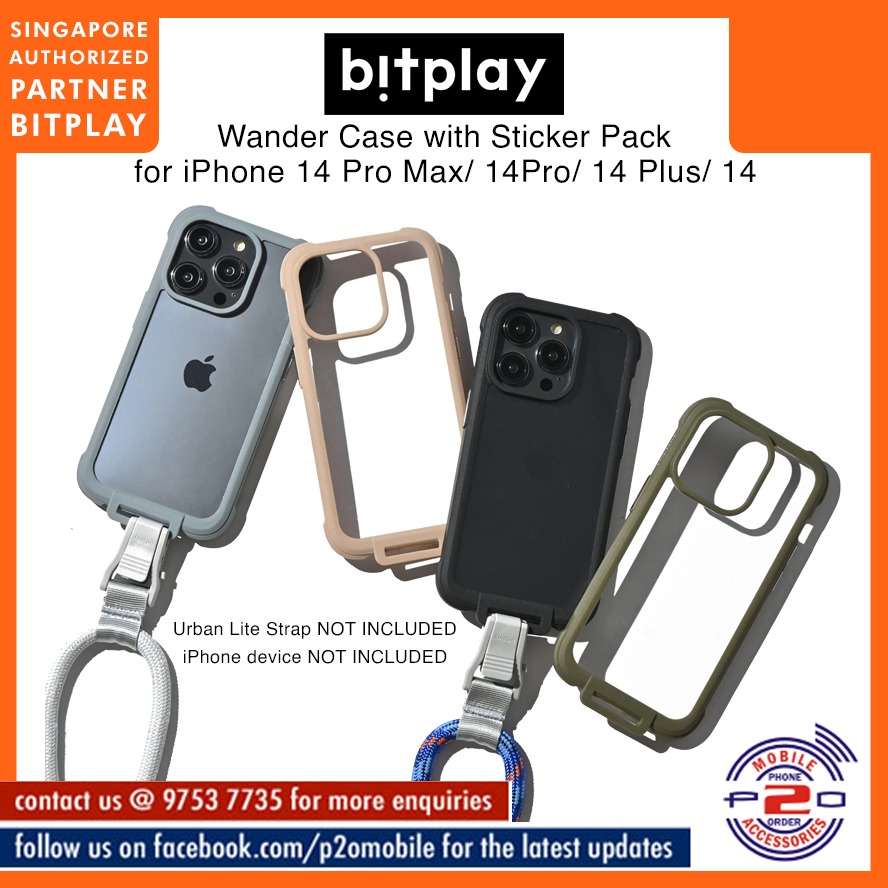 Bitplay Wander Case with Sticker Pack for iPhone 14 Pro Max / 14 Pro / 14 Plus / 14, Mobile ...