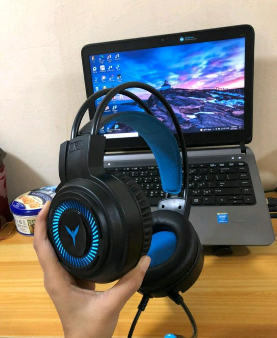 Black Color Changing Wired Gaming Headphone Jack Headset Audio Bass ...