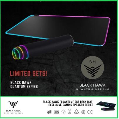 Black Hawk RGB Desk Mat | Mouse Pad | Gaming DeskMat | RGB Mouse Pad ...