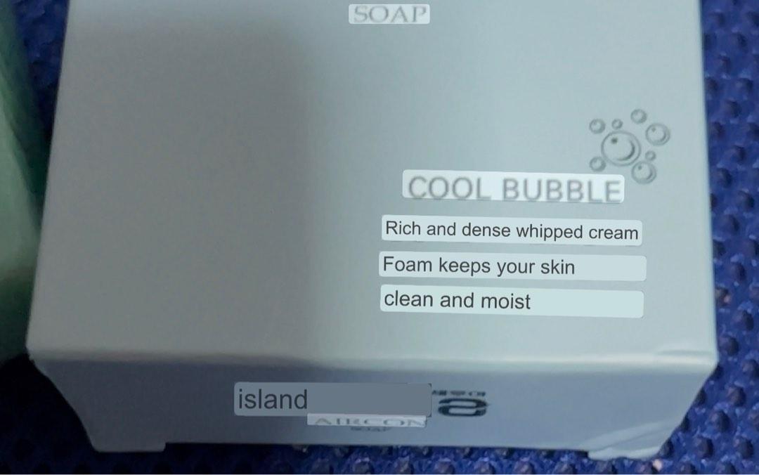 BNIP SALUA AIRCON Cool Bubble Essentail Oil Face Body Soap Korea ...