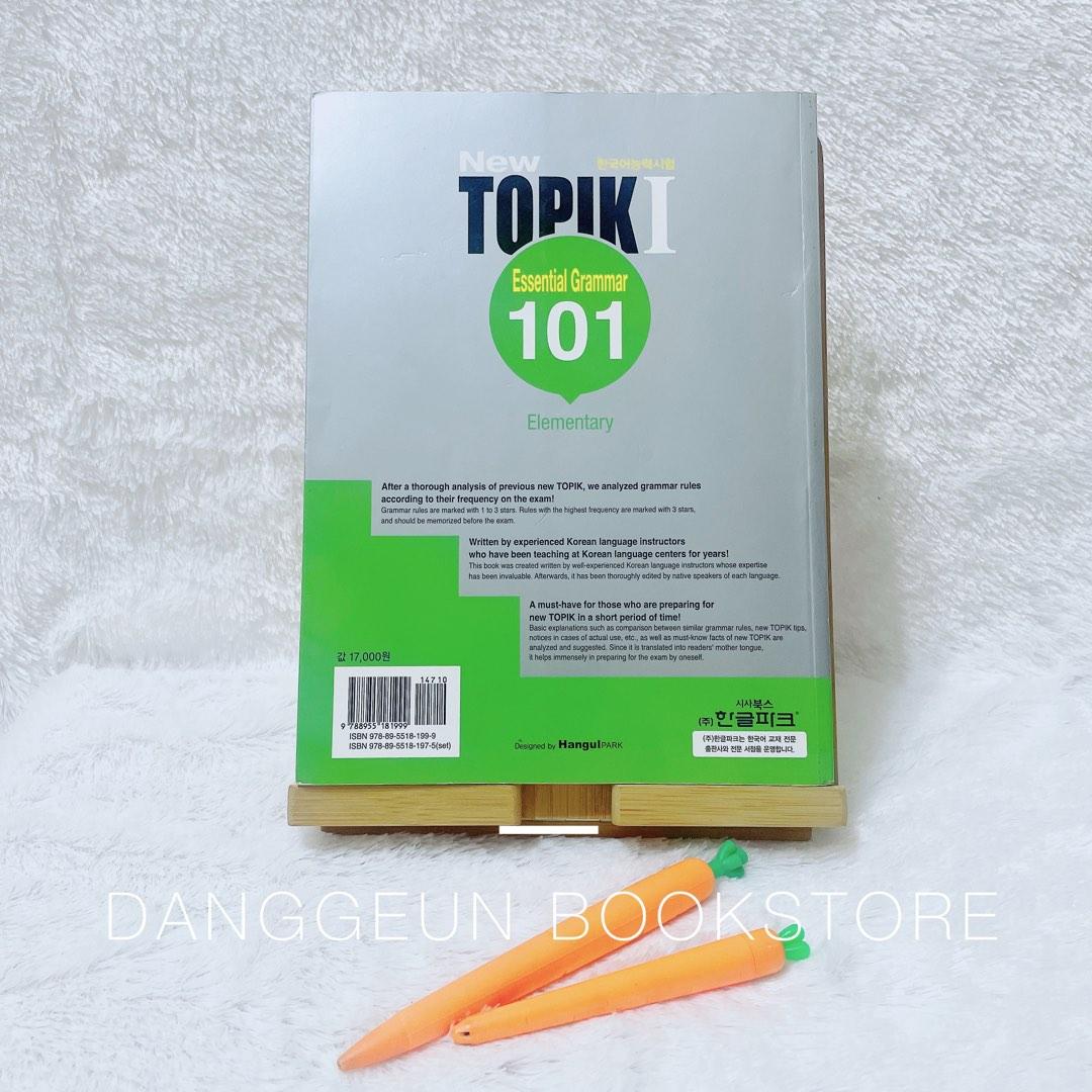 Buku Pelajaran Korea New TOPIK I Essential Grammar 101 Elementary, Buku & Alat Tulis, Buku di ...