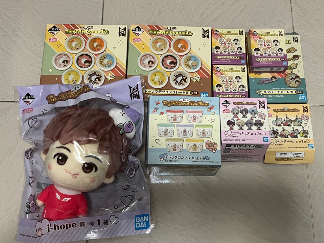 Bundle Set All BTS TinyTan Dynamite & Sweet Time Theme Ichiban Kuji, Hobbies & Toys, Toys ...