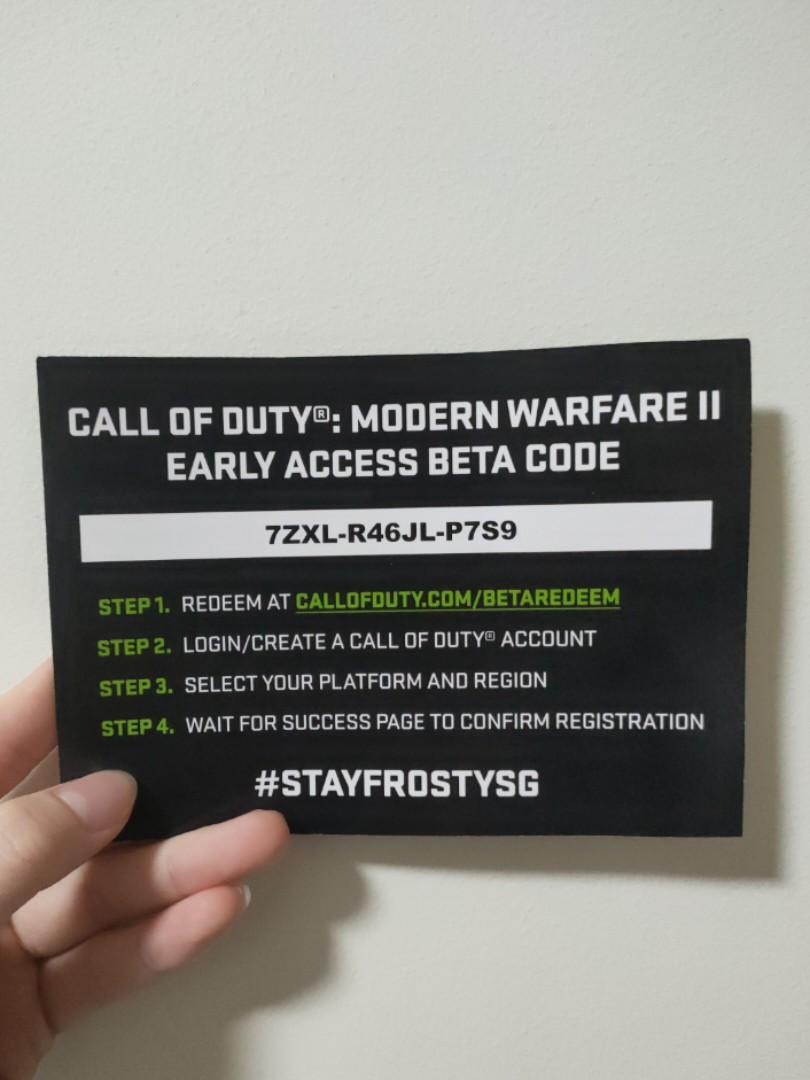 Call of Duty Modern Warfare Early Access Beta Code, Video Gaming ...