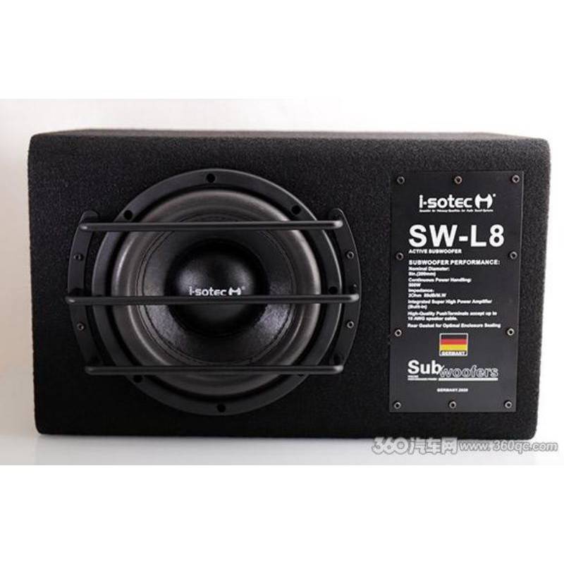 【Car Audio】Isotec Subwoofer Built in amplifier 「FREE FULL SET WIREKIT ...