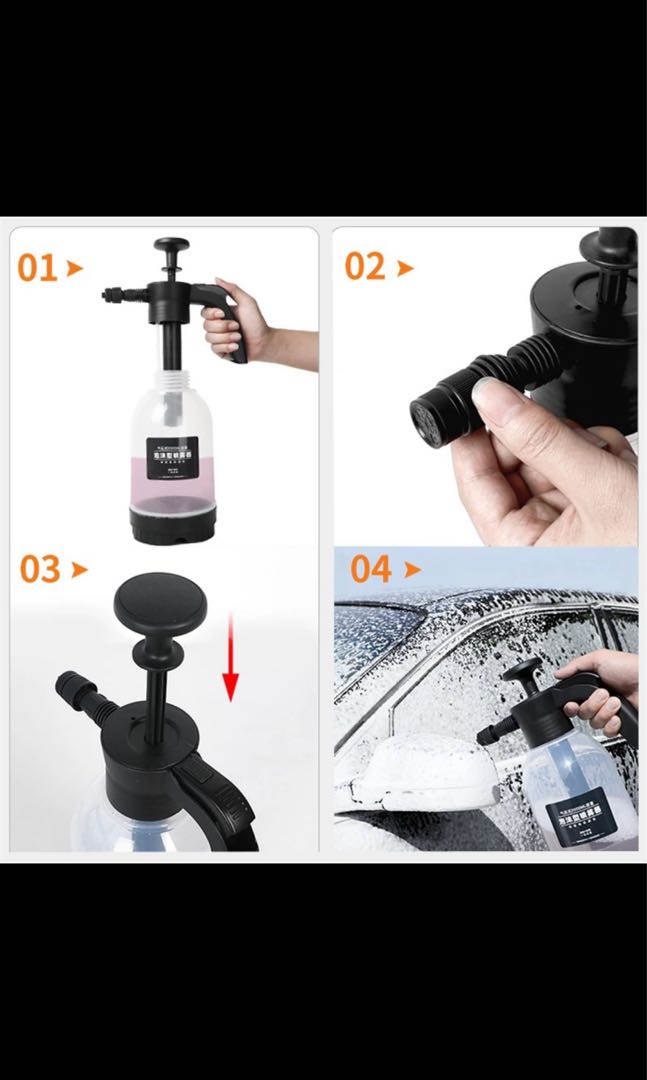 Car wash soap sprayer portable, Car Accessories, Accessories on Carousell