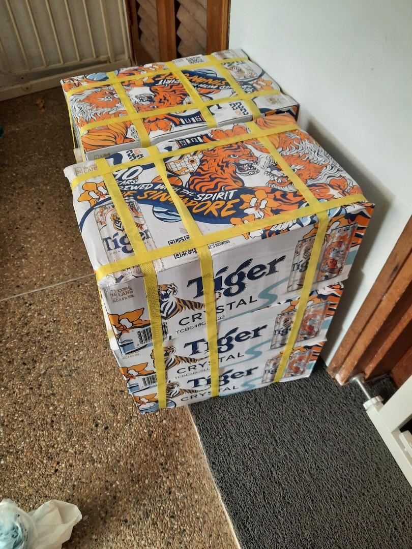 (Carton of 24) Tiger Beer Crystal Cans, Food & Drinks, Alcoholic ...
