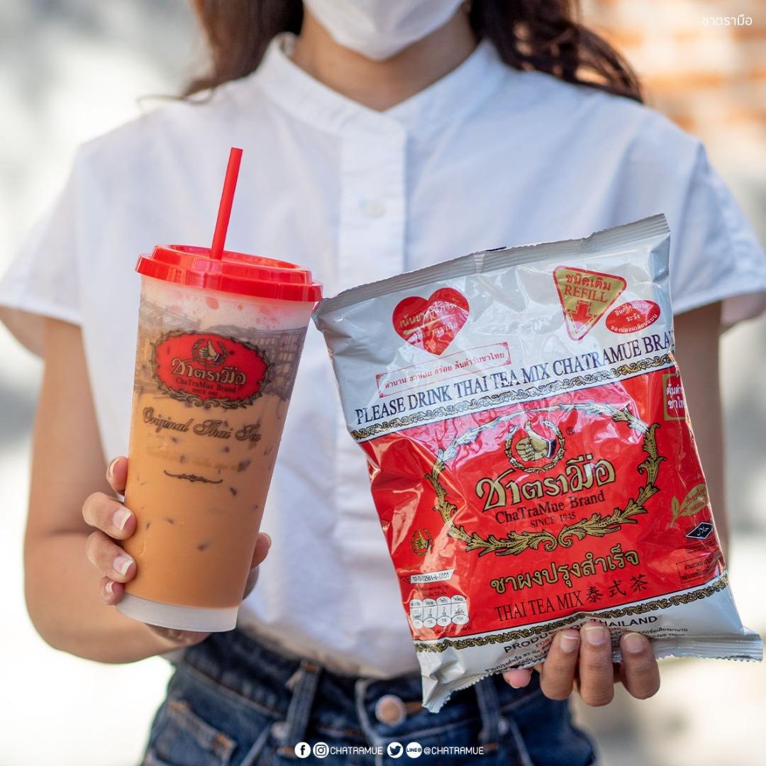 Cha Tra Mue Original Thai Tea Classic Thai Tea and Thai Milk Tea 3 in 1 ...