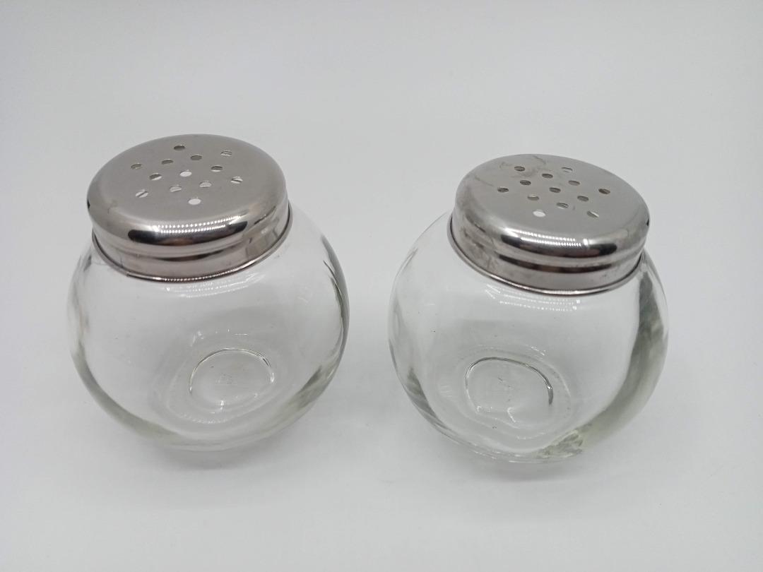 Classic Wide Body Glass Condiment Shakers, Furniture & Home Living ...