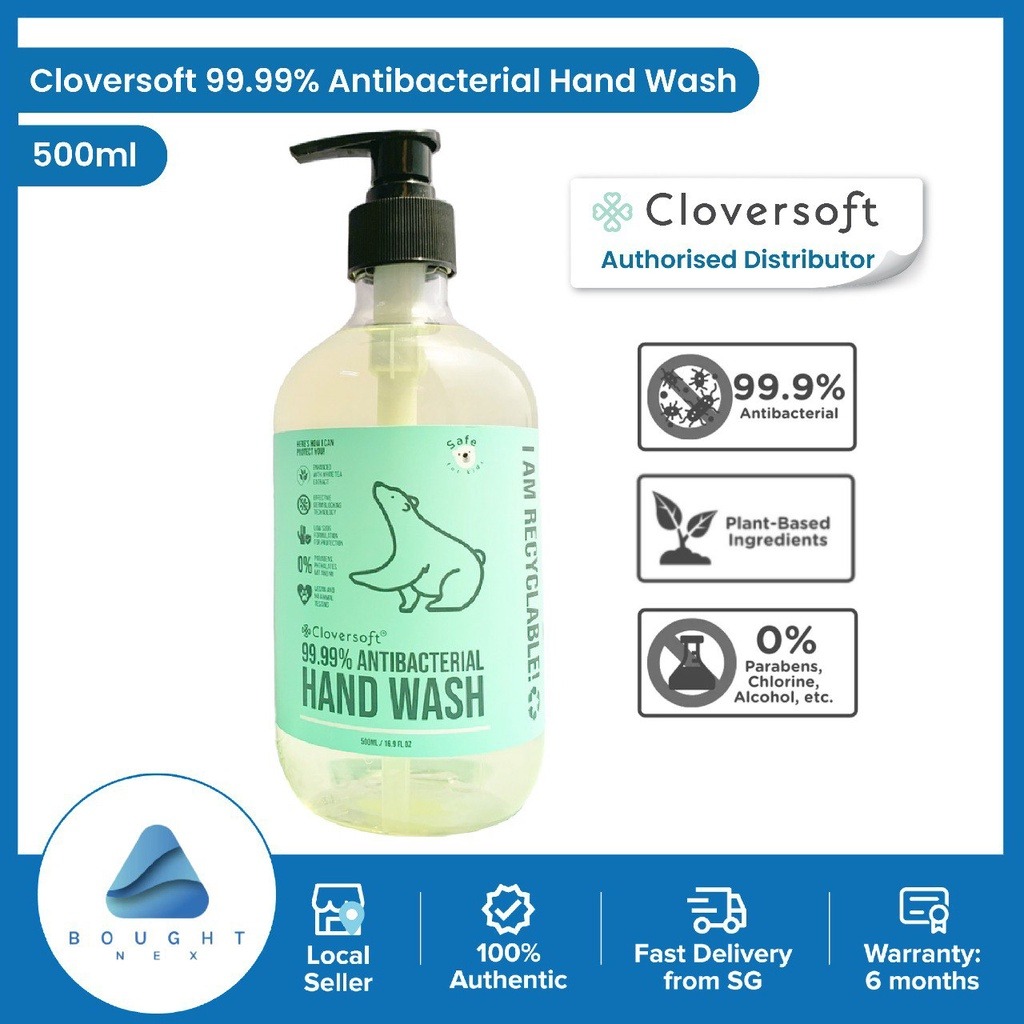 Cloversoft 99.99% Anti Bacterial Hand Wash 500ml, Beauty & Personal Care, Hands & Nails on Carousell