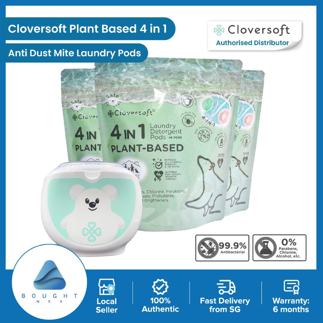 Cloversoft Plant Based 4 in 1 Anti Dust/Mite Laundry Pods (Garden by ...
