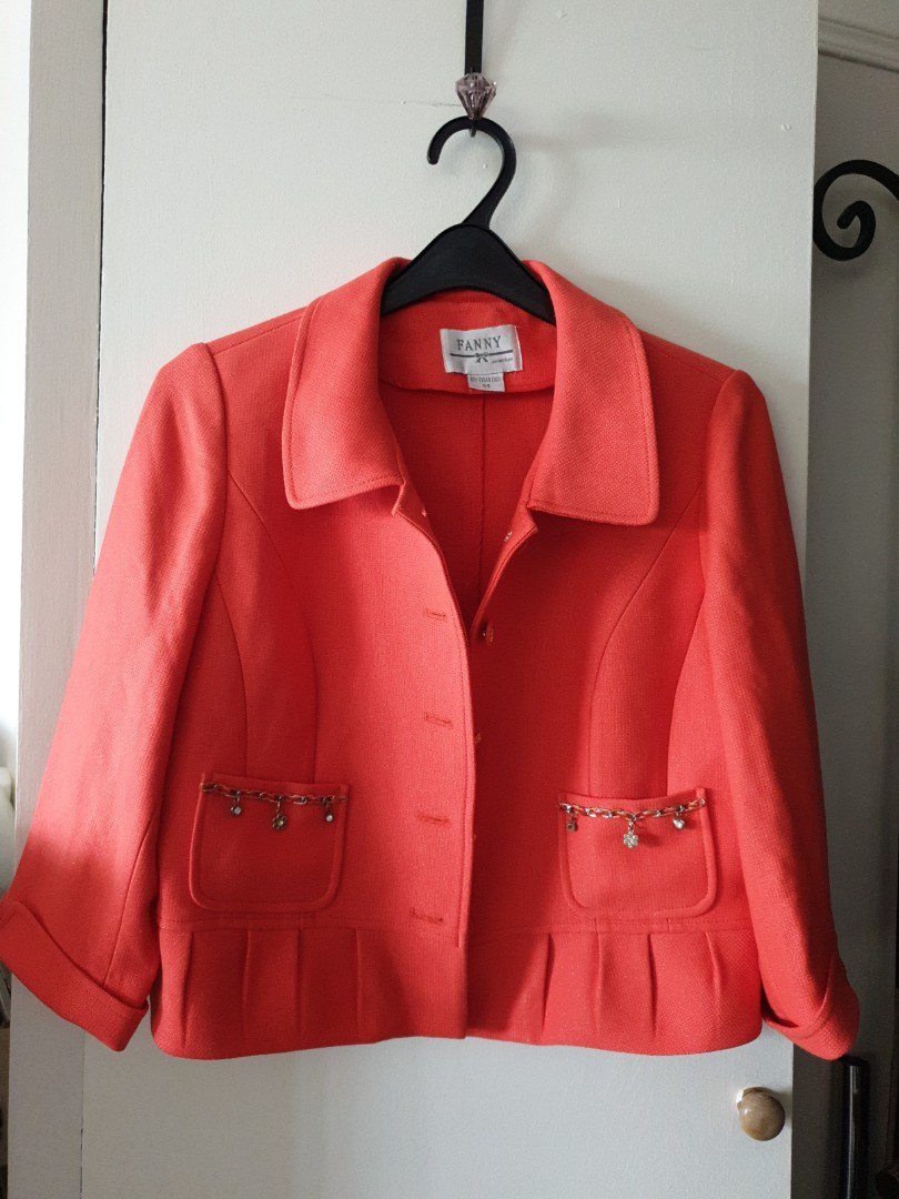 Deep Terracotta Orangy Red Jacket, Women's Fashion, Coats, Jackets and ...