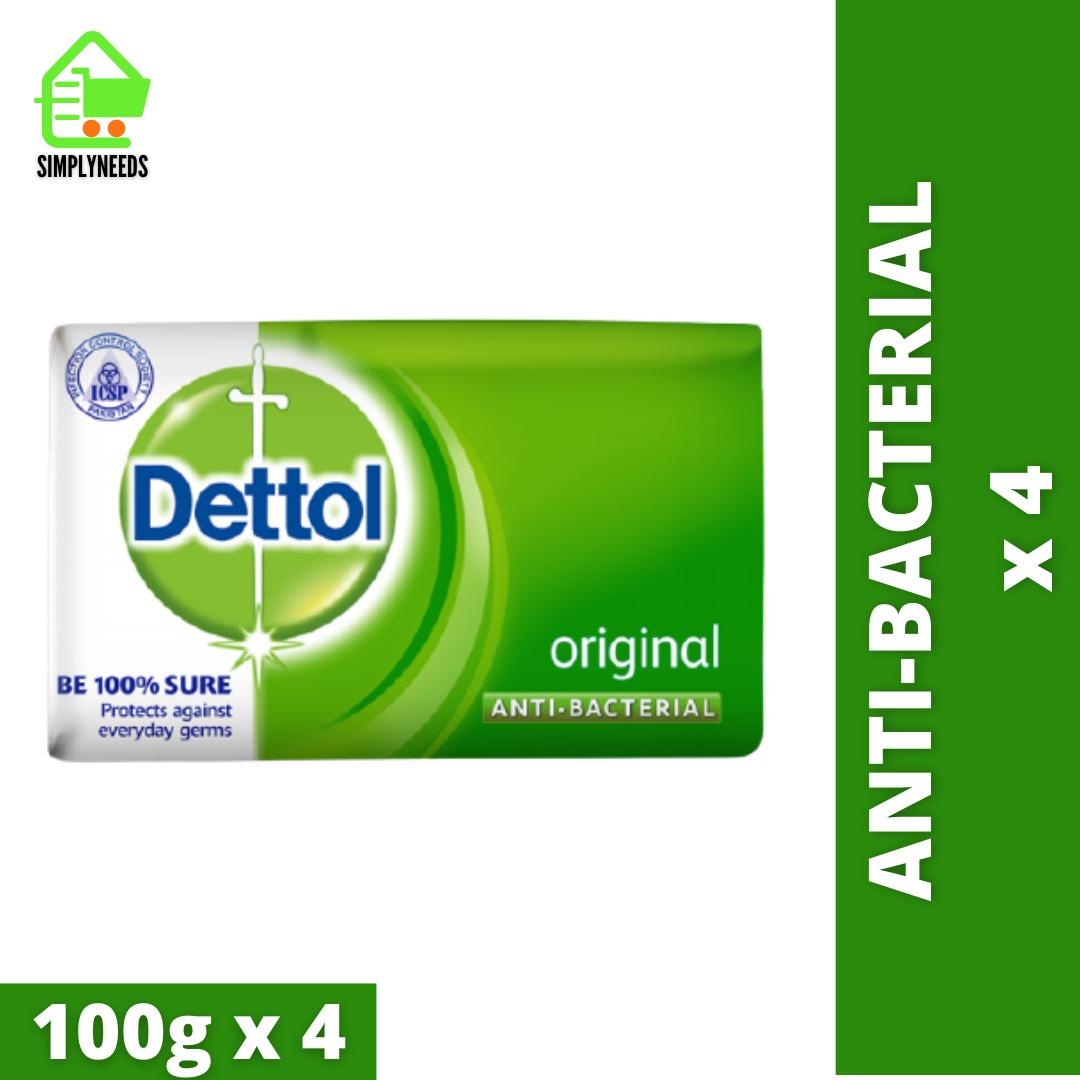 Dettol Body Soap Original Anti Bacterial 100g X 3 1 Beauty