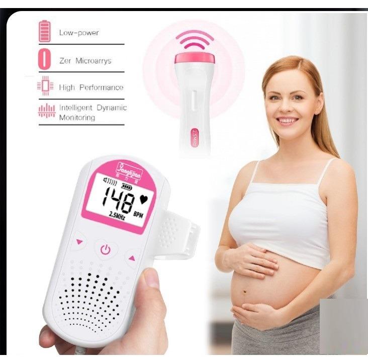 Doppler Fetal Monitor Baby Fetal Sound Heart Rate Detector Home ...