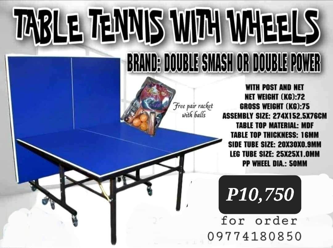 Double smash table tennis, Sports Equipment, Sports & Games, Racket and ...