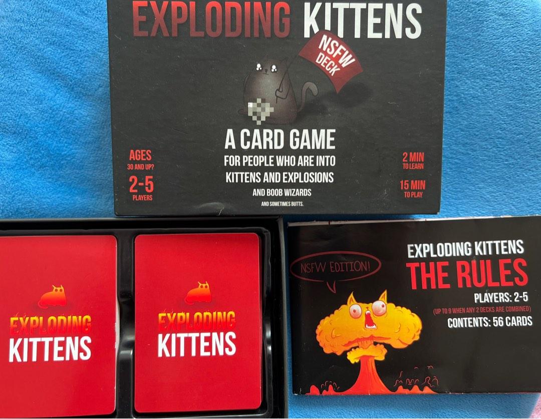 Exploding Kittens Nsfw Deck Hobbies And Toys Toys And Games On Carousell