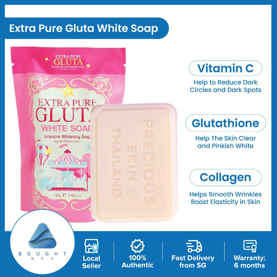 Extra Pure Gluta White Soap Deep Clean Brighten Skin Vitamin C ...