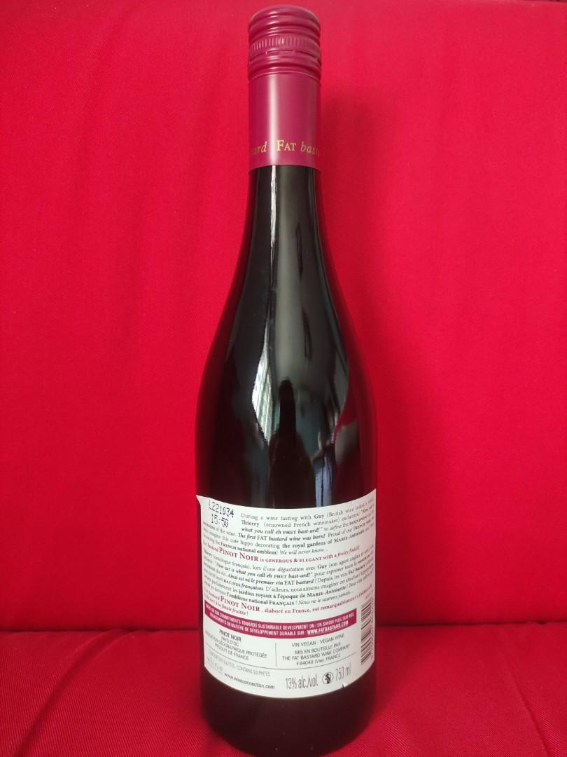 10x Fat Bastard Pinot Noir 2020 red wine, Food & Drinks, Alcoholic ...