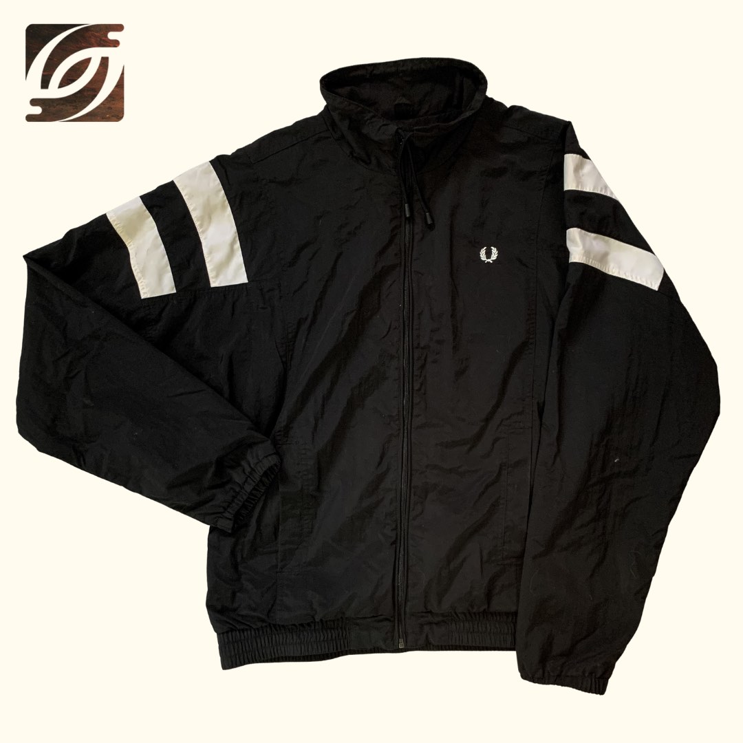 Fred Perry Sports "Bar Strips" Running Jacket, Men's Fashion, Coats ...