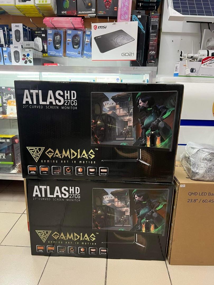 GAMDIAS ATLAS HD27CG 27 165HZ CURVED GAMING MONITOR, Computers & Tech ...