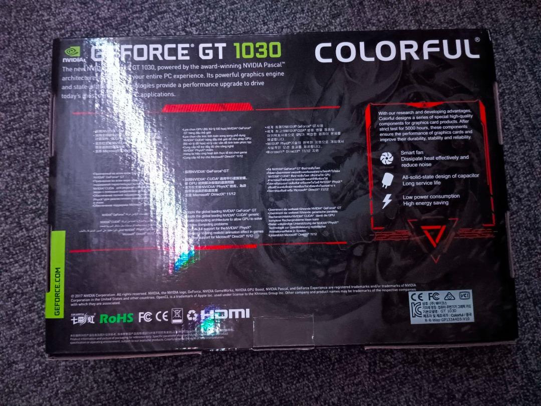 gefore gt 1030 /2G/ V5, Computers & Tech, Parts & Accessories, Computer ...