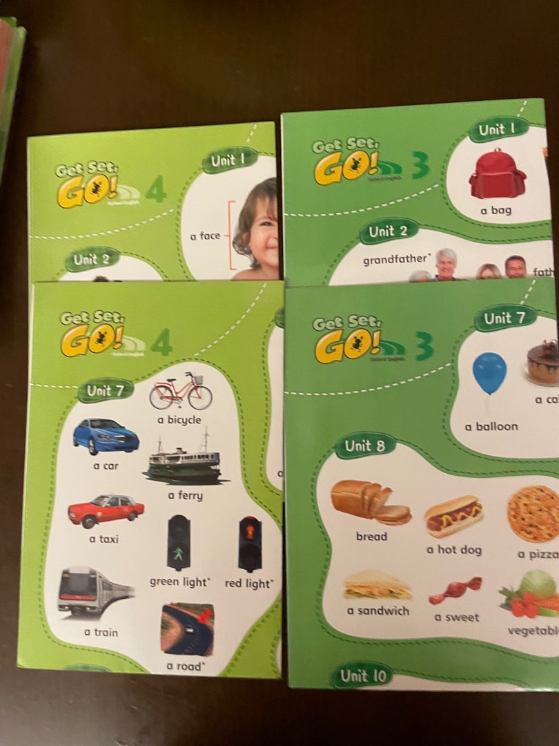 Get Set Go talking poster unit 3 & unit 4, 興趣及遊戲, 書本 & 文具, 教科書 - Carousell