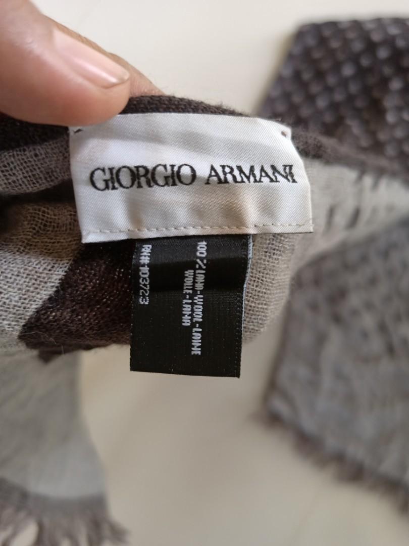 Giorgio Armani Svarf, Women's Fashion, Watches & Accessories, Scarves ...