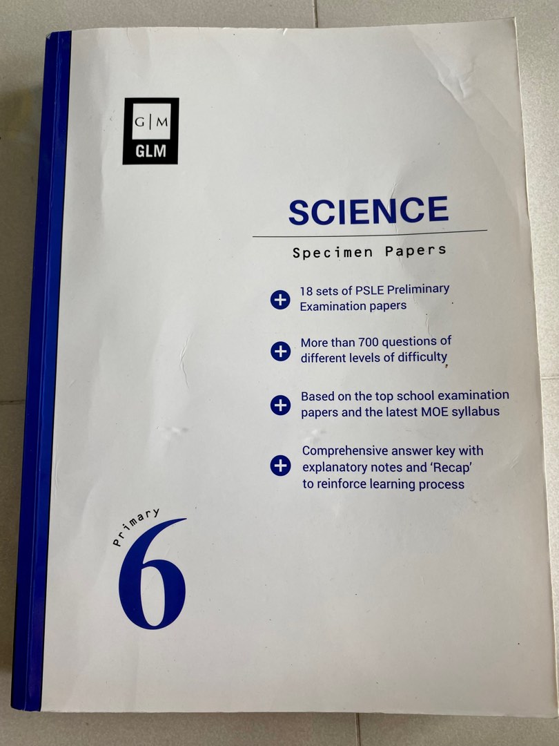 GLM P6 PSLE Science Specimen Papers, Hobbies & Toys, Books & Magazines ...