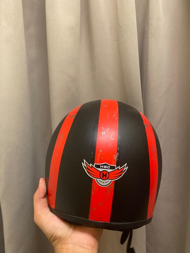 Helmet HBC cafe racer, Auto Accessories on Carousell