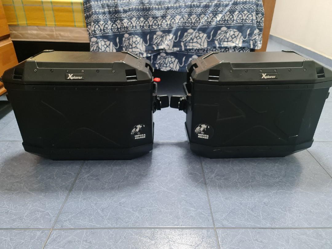 Hepco becker xplorer side box with bracket for FZ1., Motorcycles ...