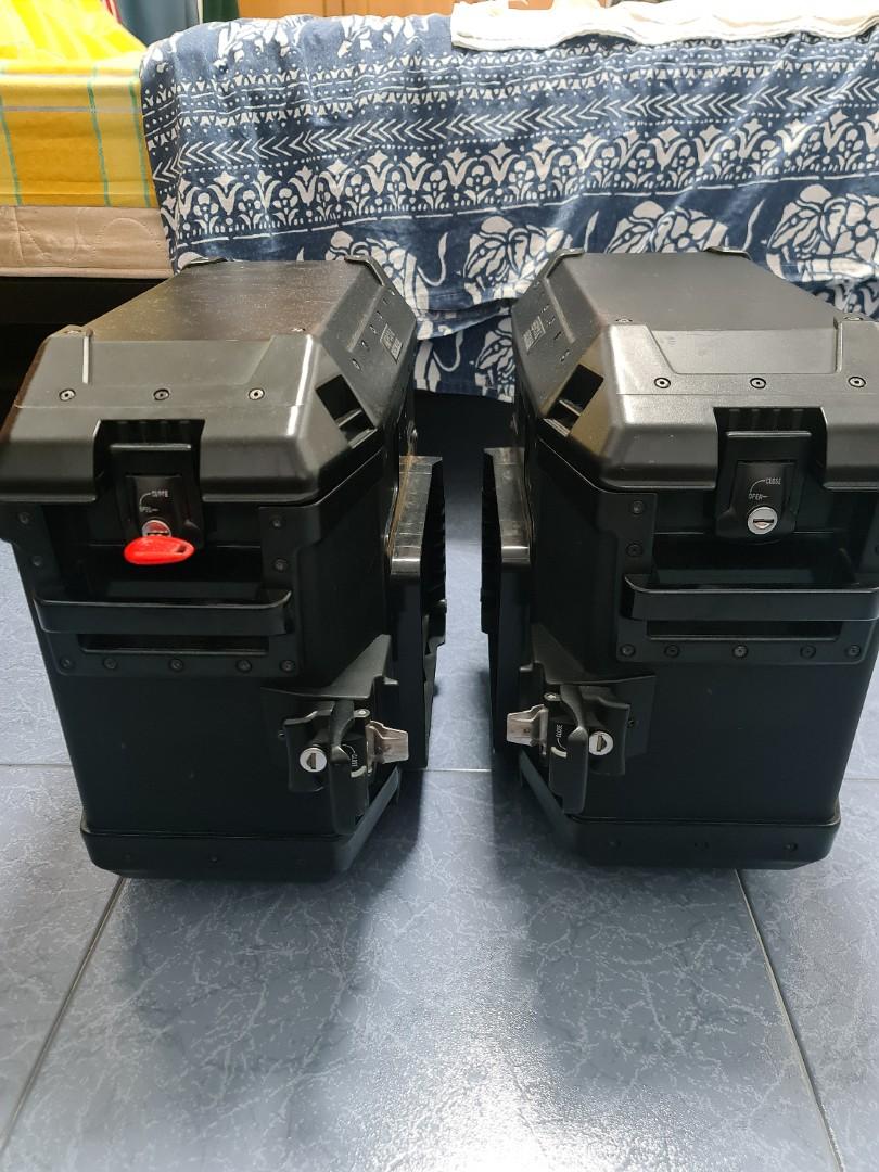 Hepco becker xplorer side box with bracket for FZ1., Motorcycles ...