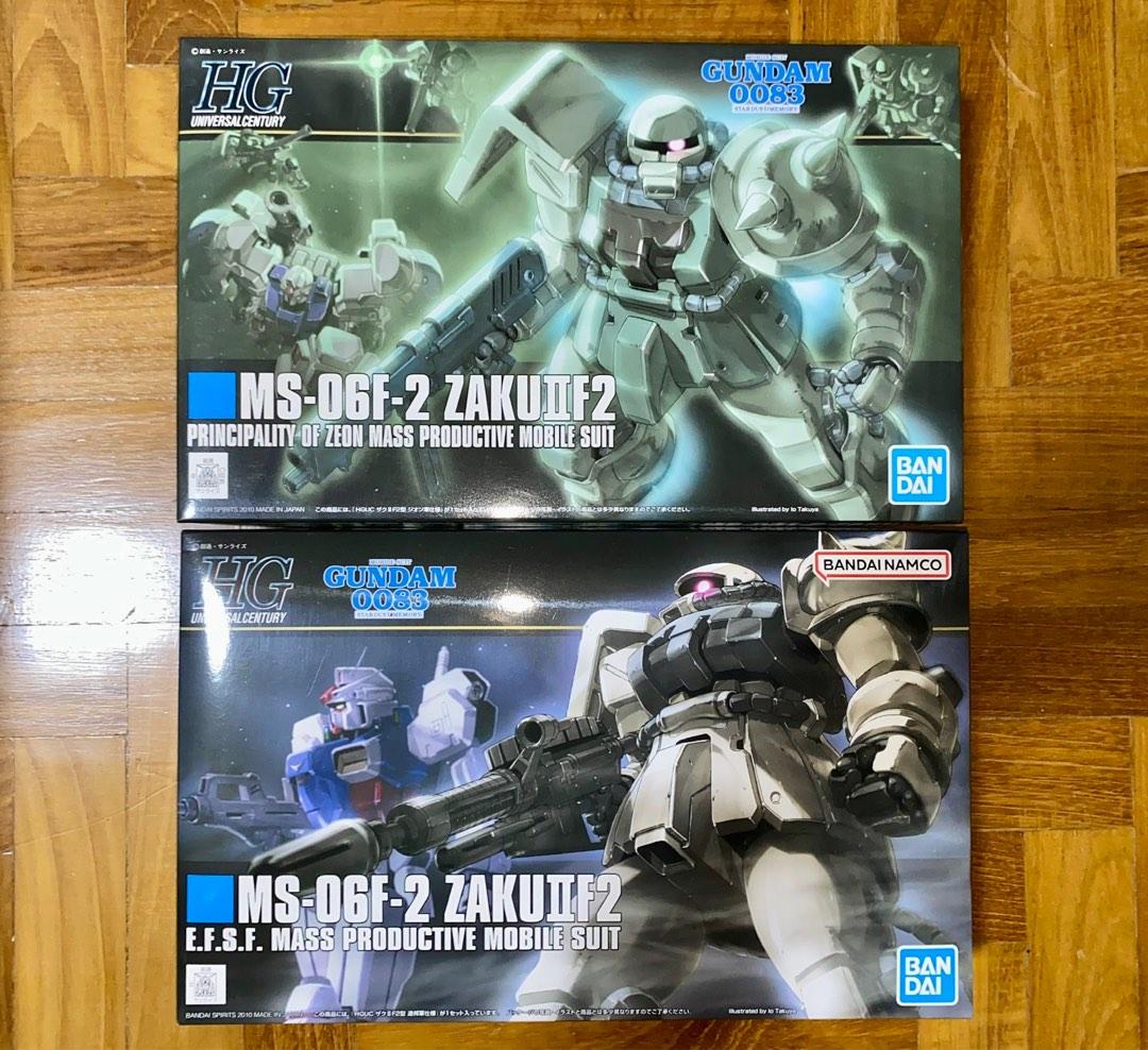 HGUC MS-06F-2 Zaku II F2 Zeon Ver. / Earth Federation EFSF Ver. Gundam HG Gunpla, Hobbies & Toys ...