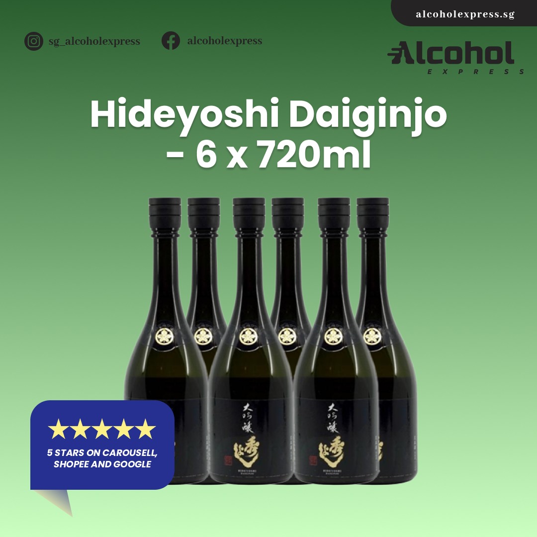Hideyoshi Daiginjo 6 x 720ml, Food & Drinks, Alcoholic Beverages on Carousell