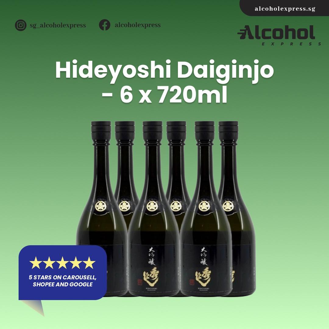 Hideyoshi Daiginjo 6 x 720ml, Food & Drinks, Alcoholic Beverages on Carousell