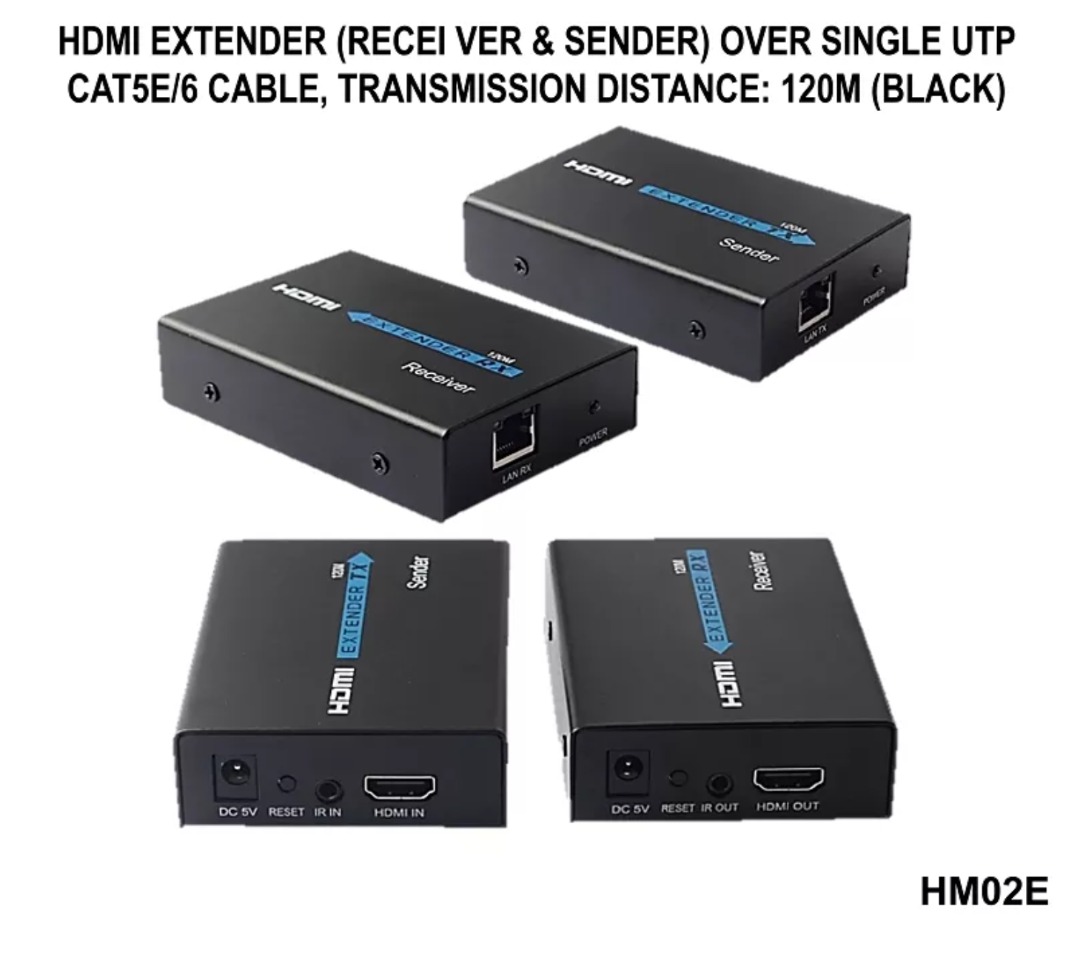 High Quality 120m HDMI Extender Over Single Cat5E/6 (120 Meter HDMI ...