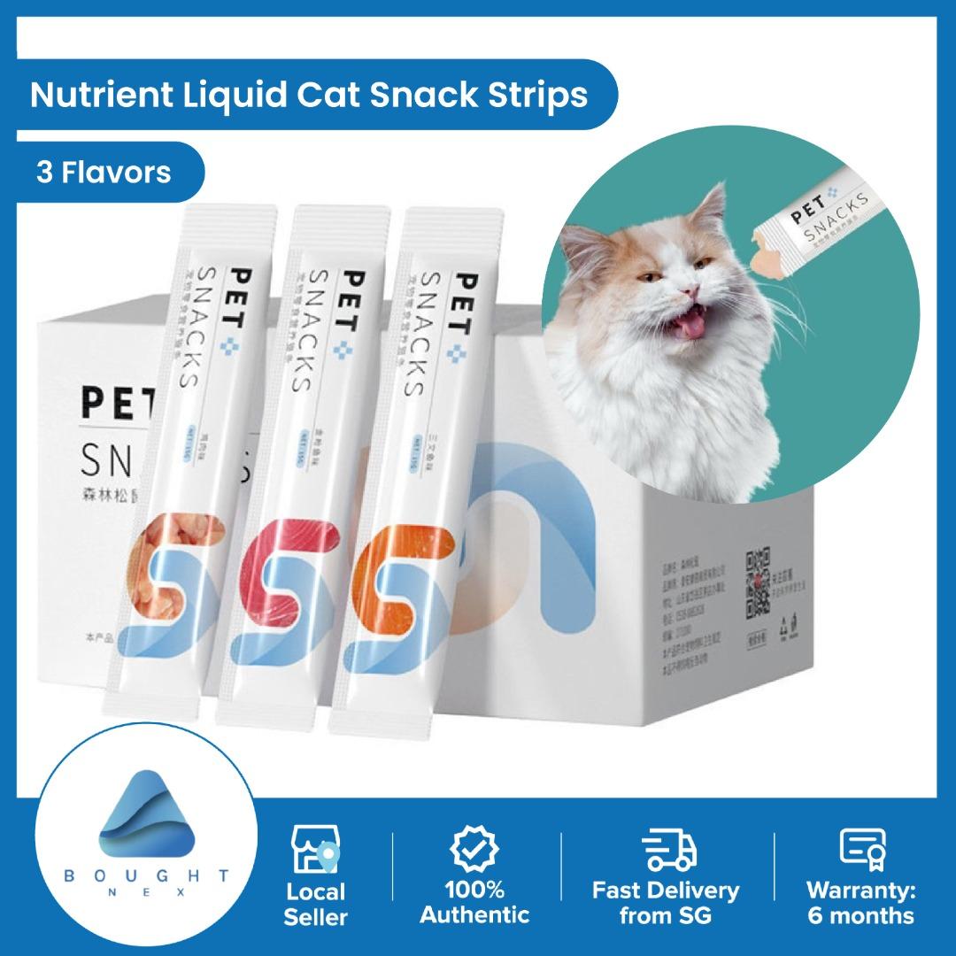 High Vitamin Creamy Cat Treat Strips Fresh Wet Cat Nutrient Liquid ...