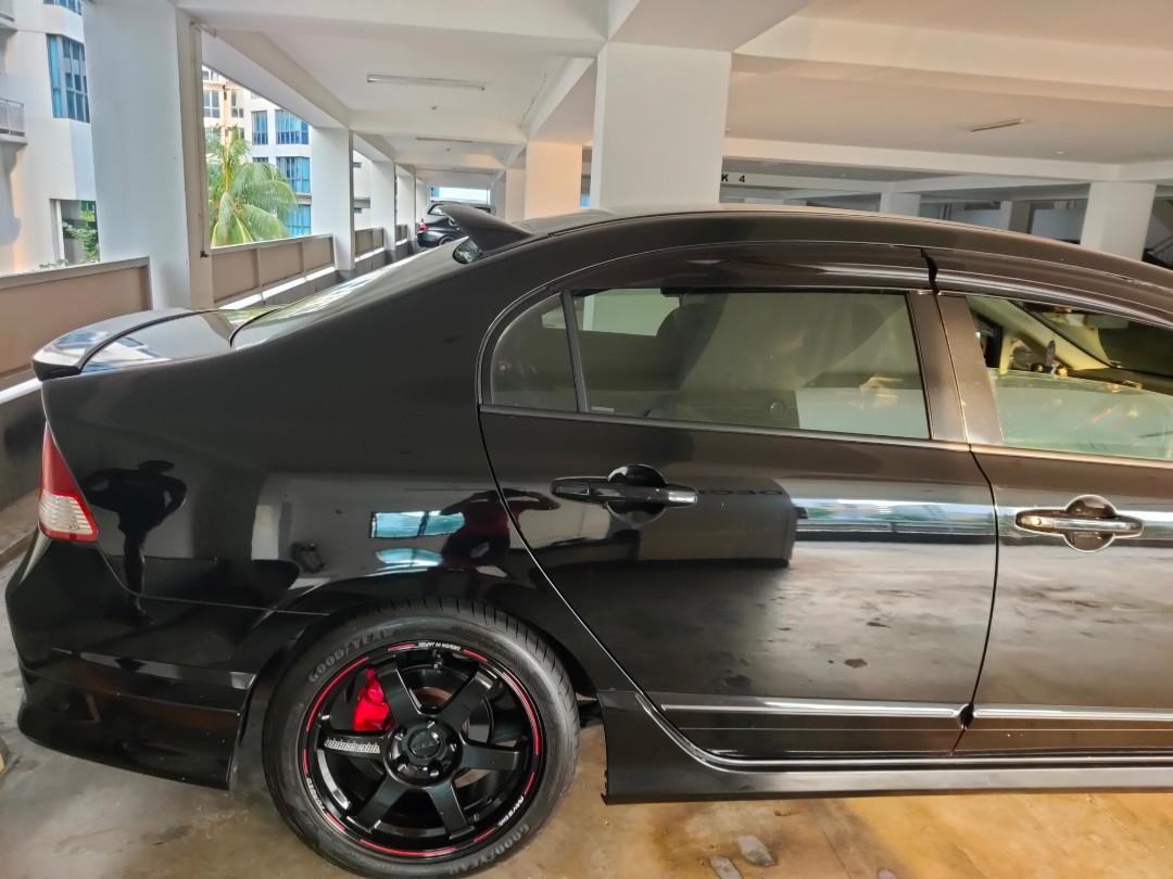 Honda civic fd fd1 fd2 fd3 fd4 fd2r bodykit spoiler, Car Accessories, Accessories on Carousell