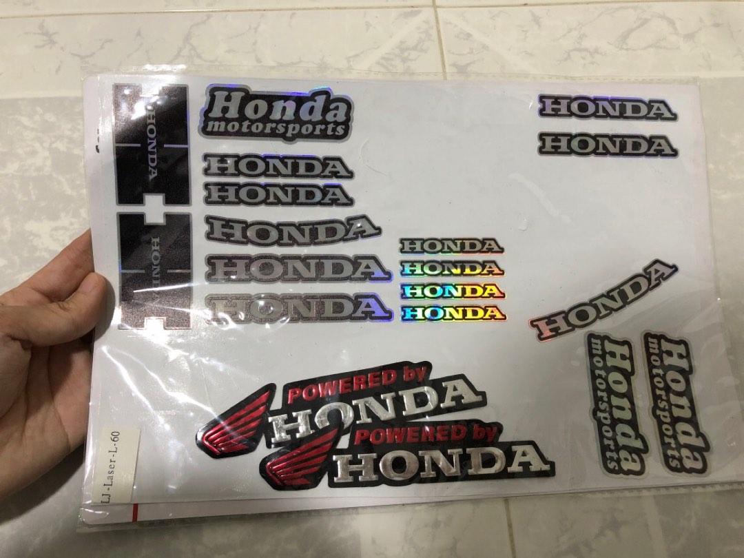 Honda logo stickers, Motorcycles, Motorcycle Accessories on Carousell