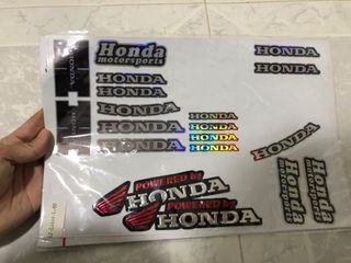 Honda logo stickers, Motorcycles, Motorcycle Accessories on Carousell