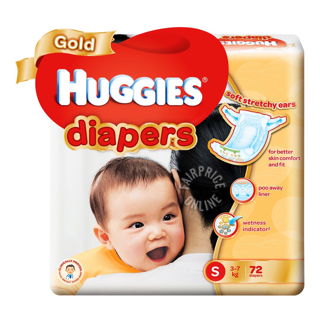 Huggies S Size Diaper, Babies & Kids, Bathing & Changing, Diapers ...