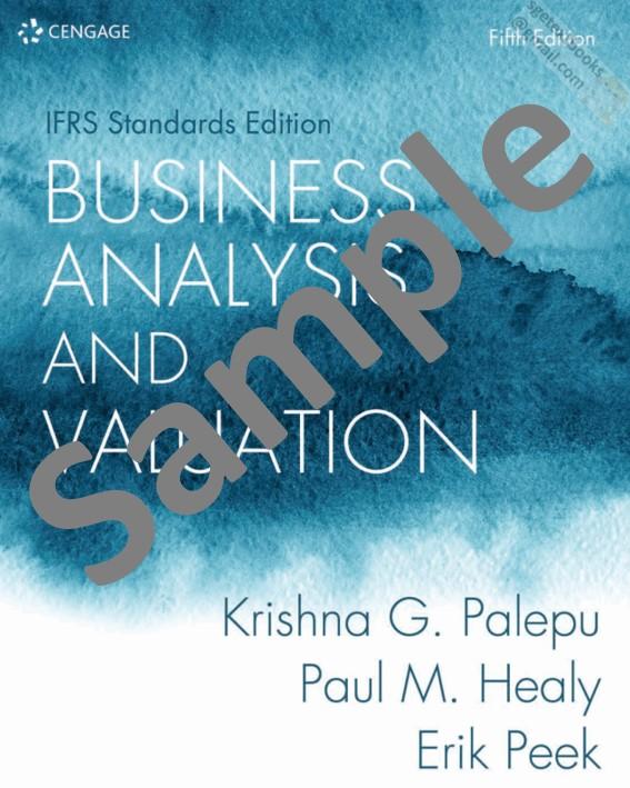IFRS Standards Edition: Business Analysis and Valuation (Fifth Edition ...