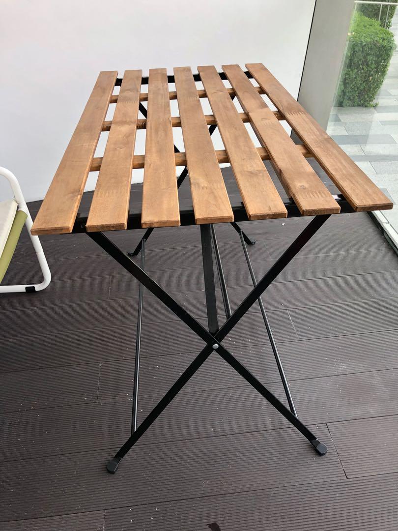 IKEA Outdoor table 100cm, Furniture & Home Living, Outdoor Furniture on ...
