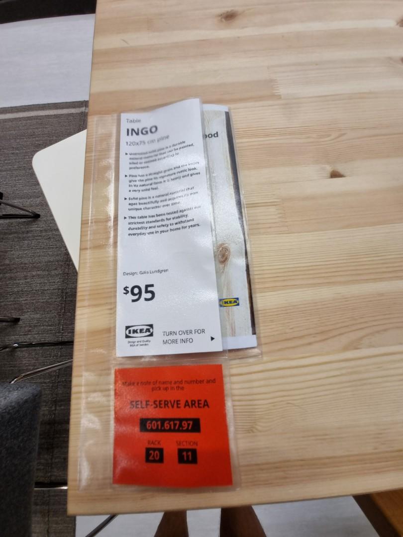 Ingo Dining Table (IKEA) - only Table, Furniture & Home Living ...