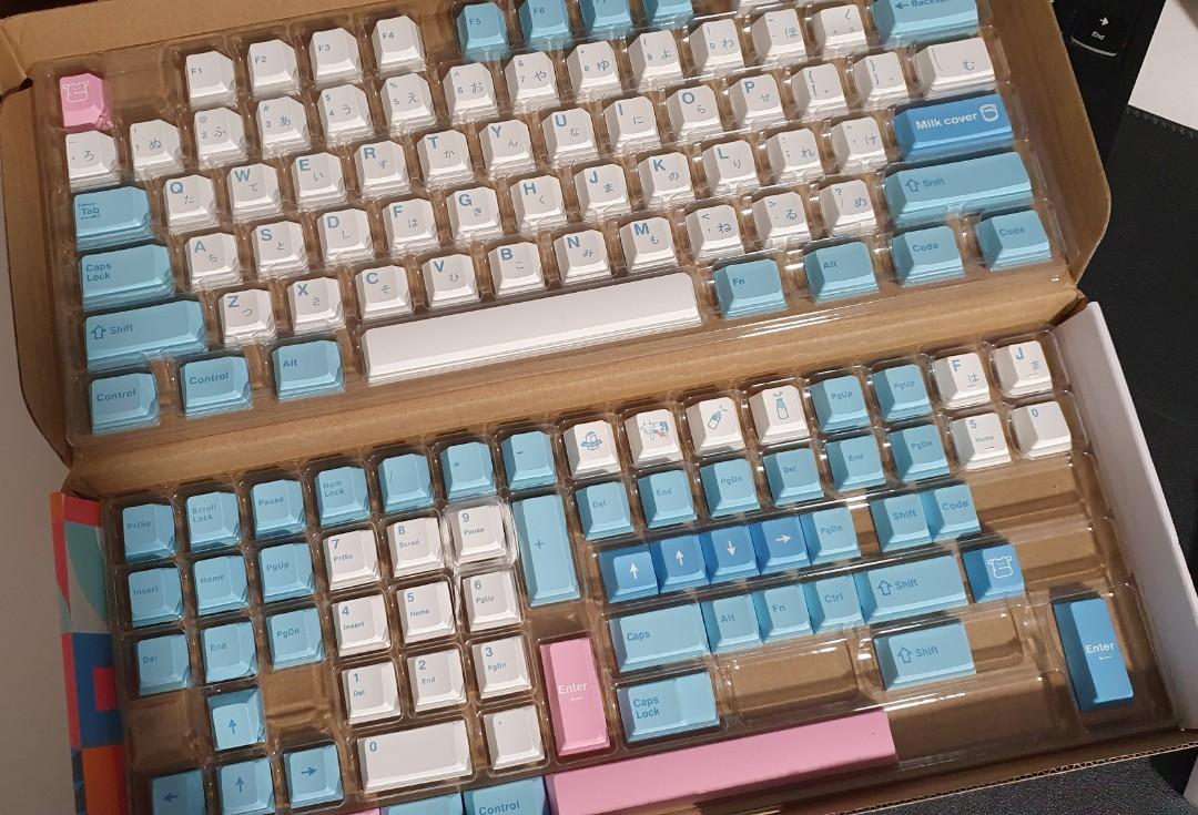 INSTOCK Milk Cover PBT Keycaps, Computers & Tech, Parts & Accessories ...