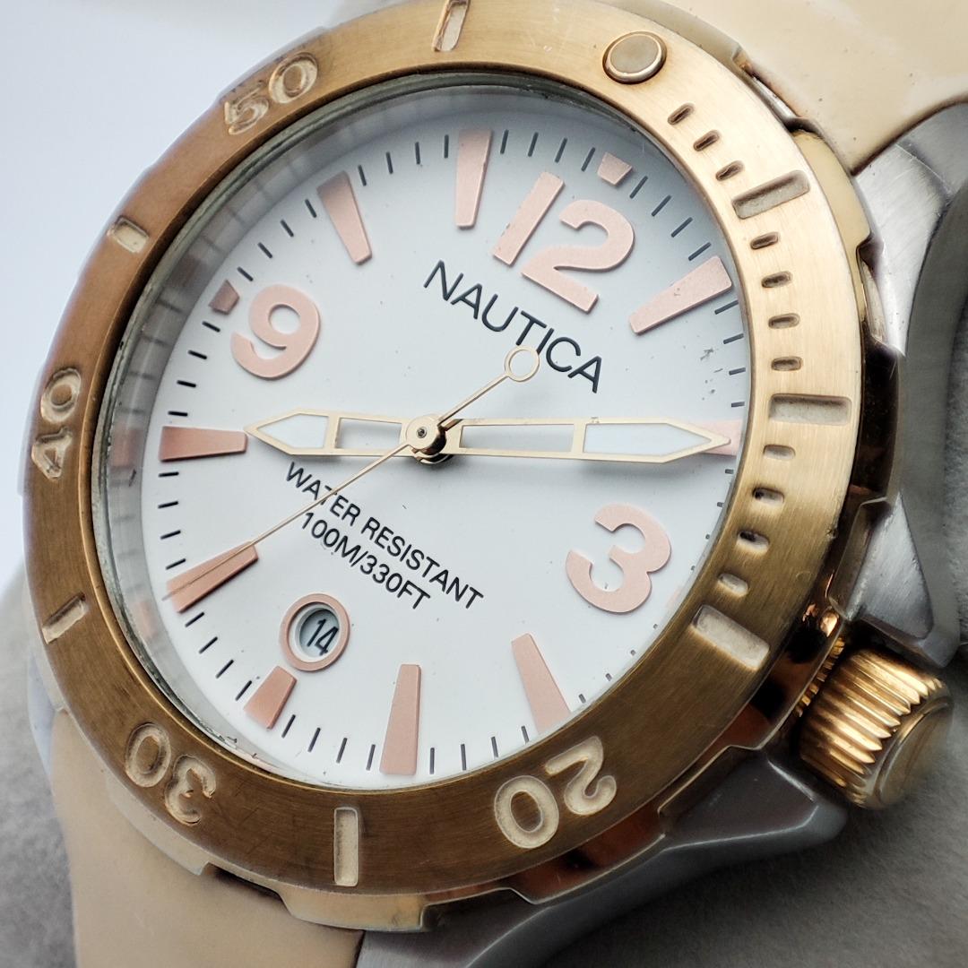 Jam Tangan Wanita Analog Nautica Ladies Diver Watch A13024M, Fesyen ...