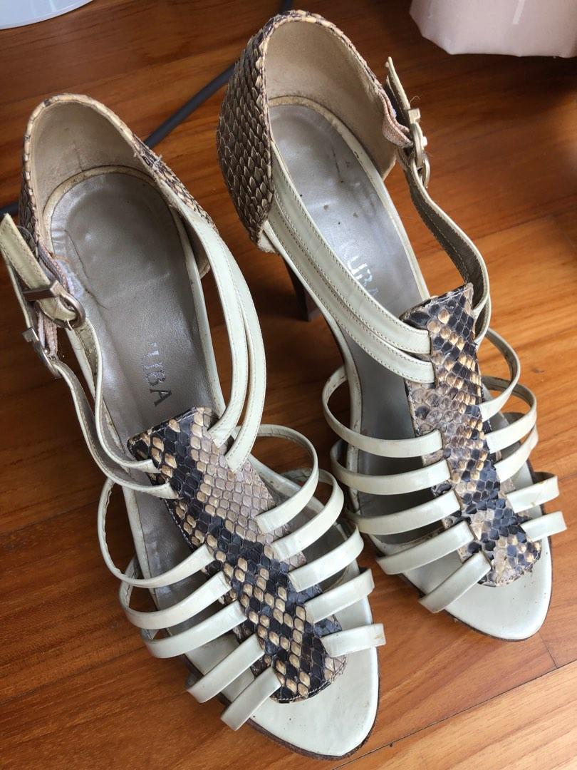 Kate Cuba Python Gladiator Heels, Women's Fashion, Footwear, Heels on ...