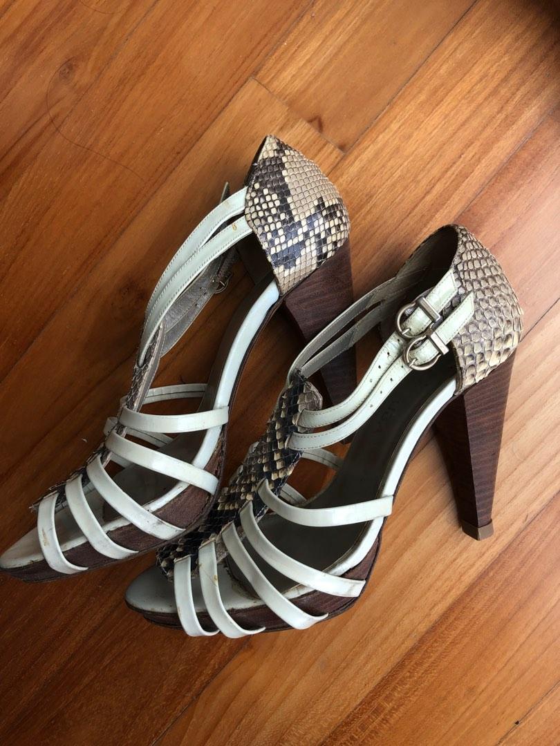 Kate Cuba Python Gladiator Heels, Women's Fashion, Footwear, Heels on ...