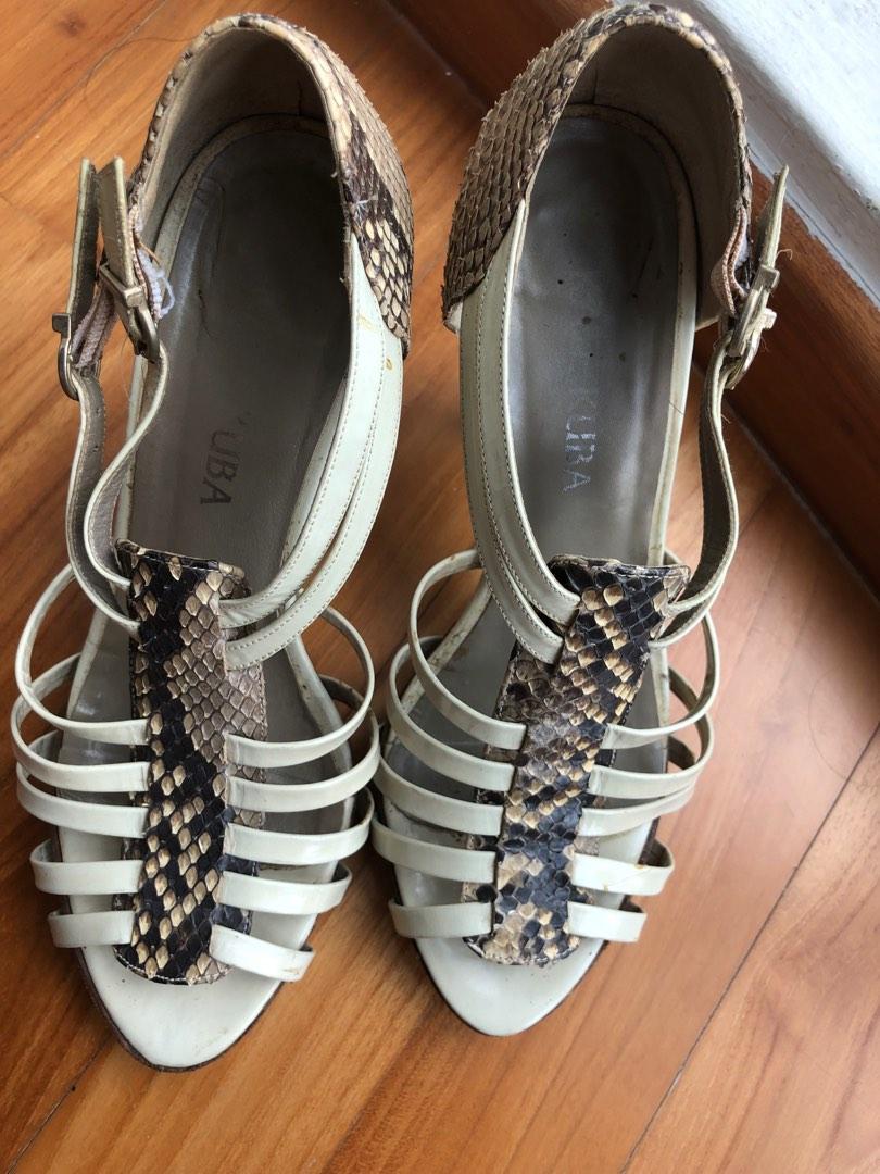 Kate Cuba Python Gladiator Heels, Women's Fashion, Footwear, Heels on ...